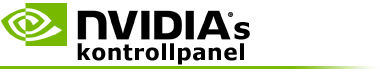 NVIDIAs kontrollpanel