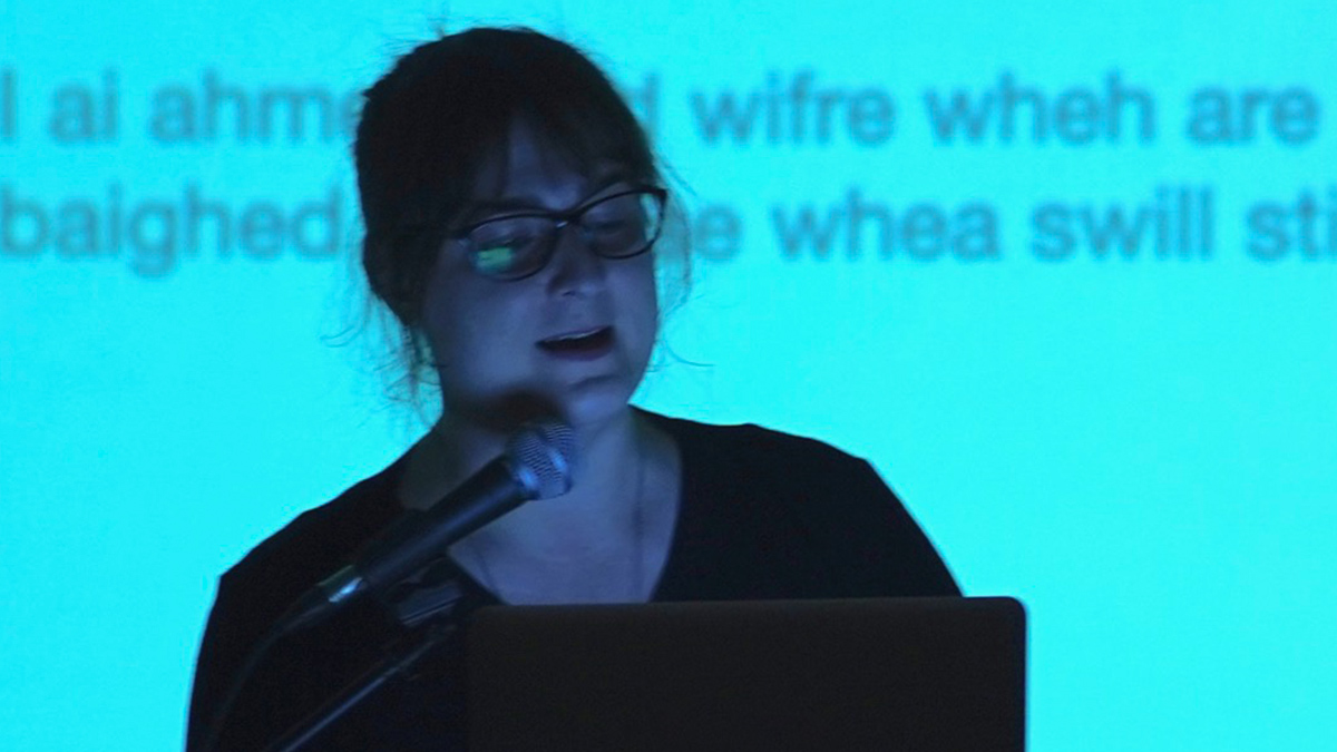 Allison Parrish at the AI Art Gallery | NVIDIA