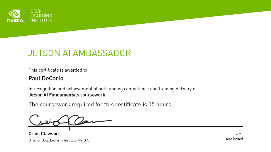 Deep Learning Programs for Educators | NVIDIA