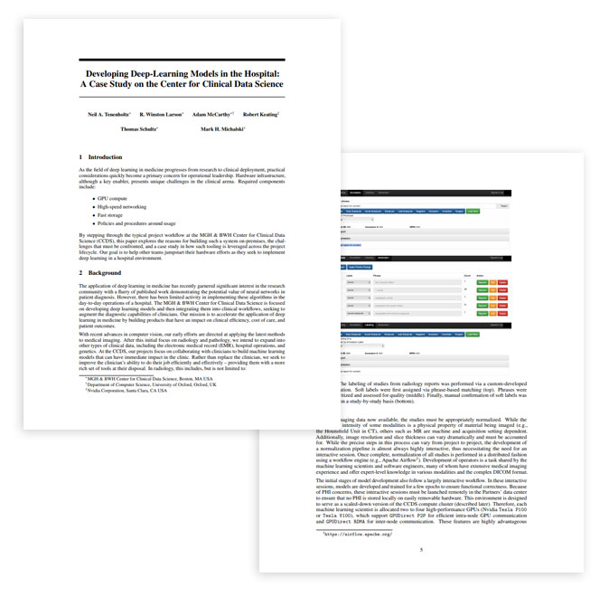 Developing Deep Learning Models in the Hospital | NVIDIA