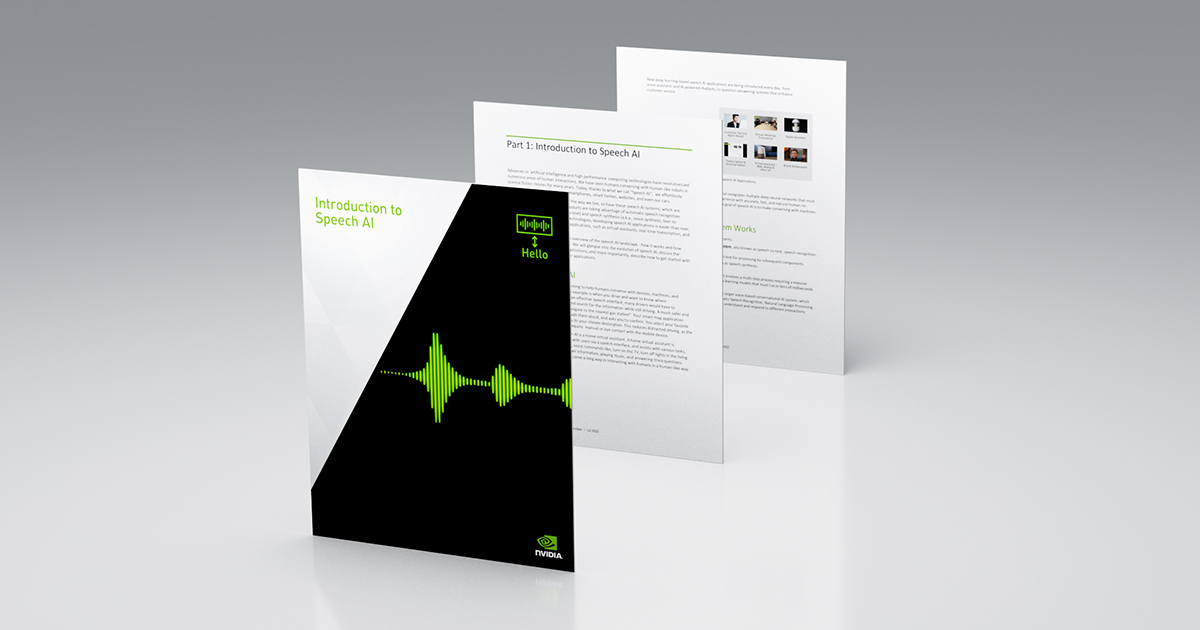 eBook d’initiation à l’IA vocale | NVIDIA