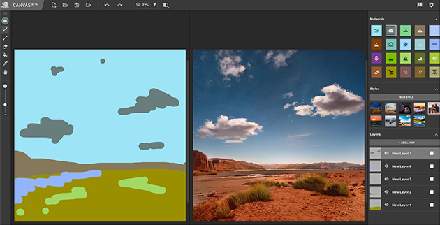 NVIDIA Canvas: Turn Simple Brushstrokes into Realistic Images