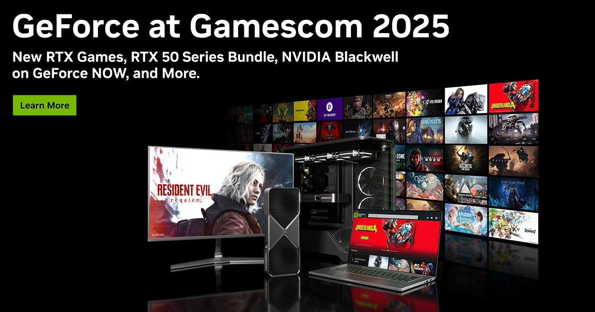 GeForce @ Gamescom 2025: DLSS 4 Now in 175+ Games & Apps, New RTX Games ...