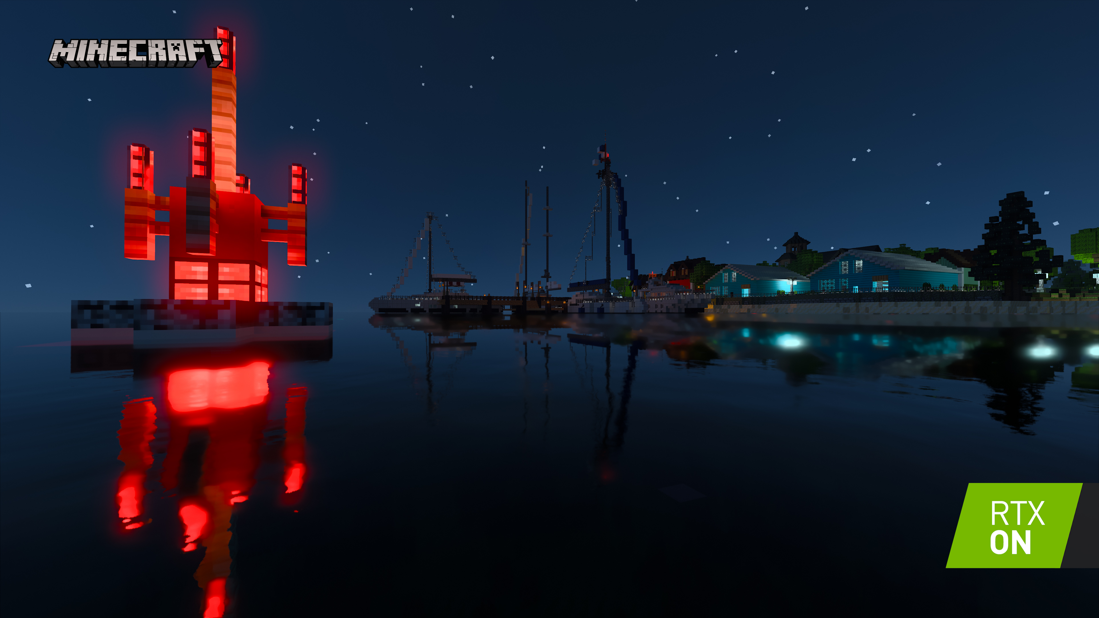 Minecraft RTX Fins 'n Flippers RTX ON-OFF Interactive Comparison #002