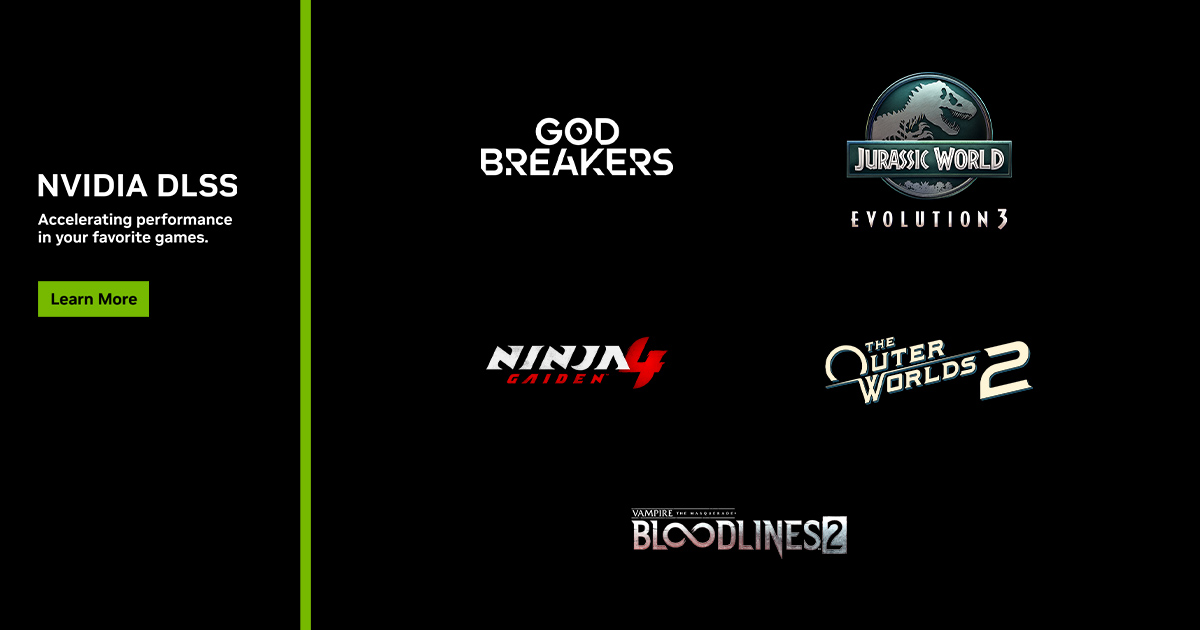 DLSS 4 Available This Week In The Outer Worlds 2, Vampire: The Masquerade - Bloodlines 2 ...