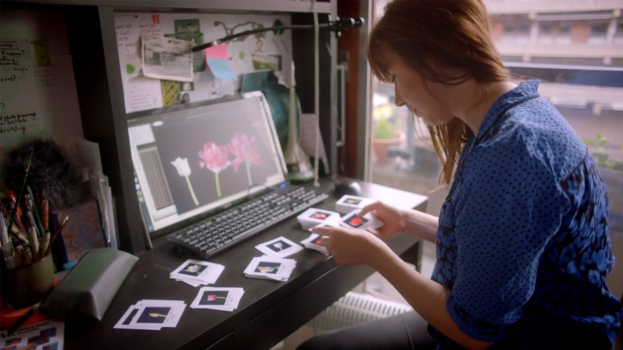 Anna Ridler at the AI Art Gallery at GTC 2021 | NVIDIA