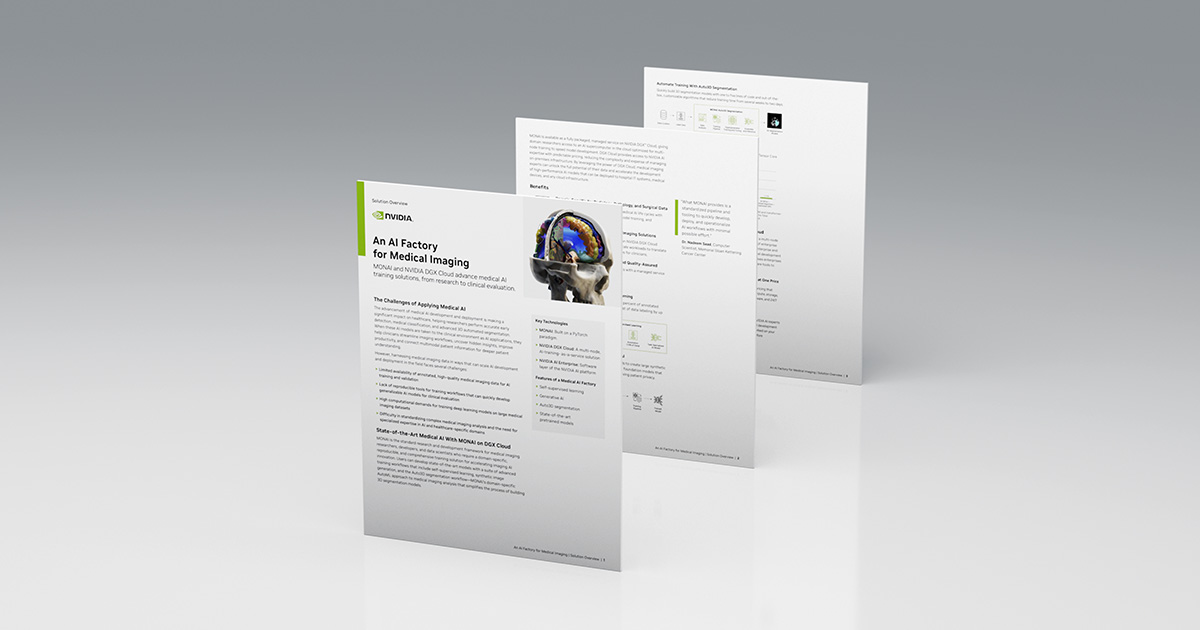 An AI Factory for Medical Imaging Solutions Overview | NVIDIA