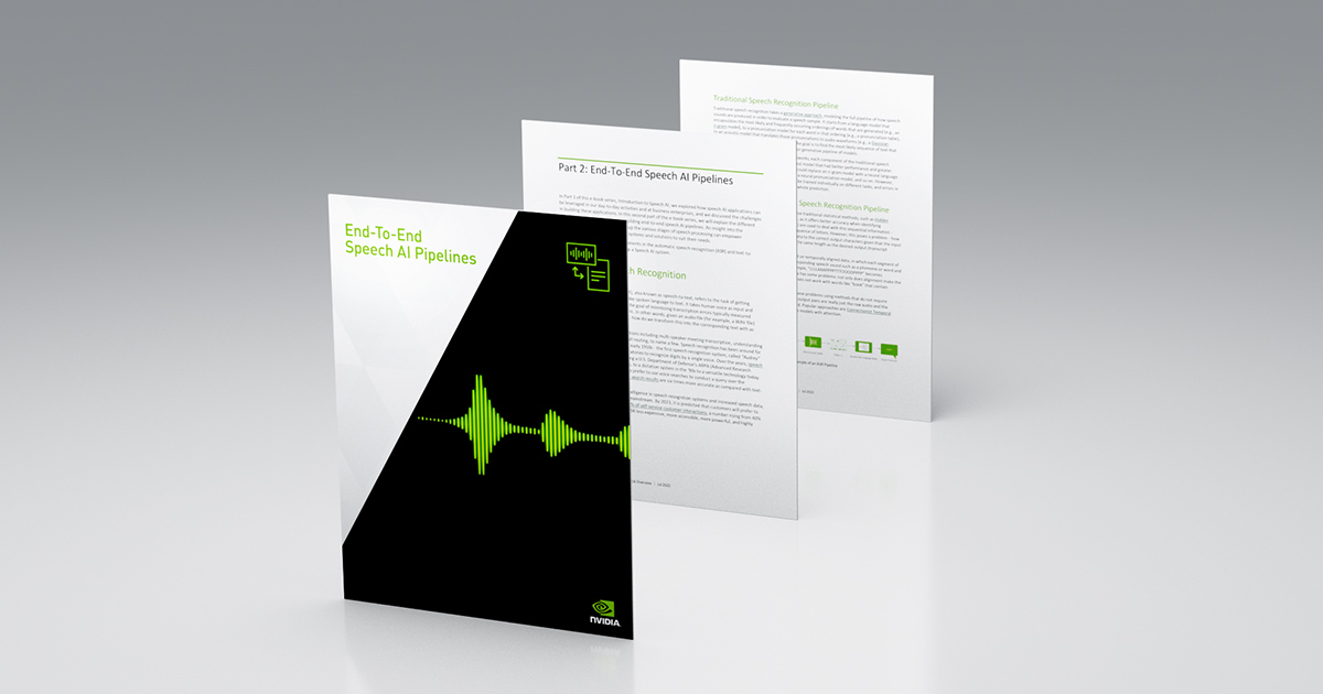 E-book: introduzione completa ai flussi di IA vocale NVIDIA