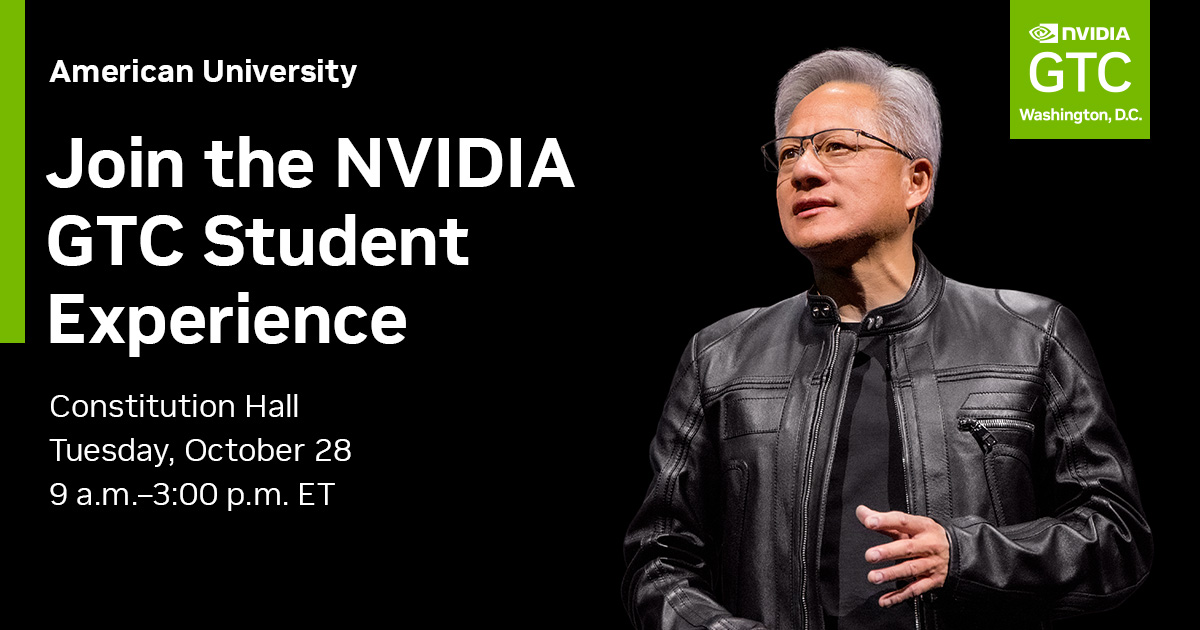 Join the NVIDIA GTC DC Student Experience | Keynote Watch Party