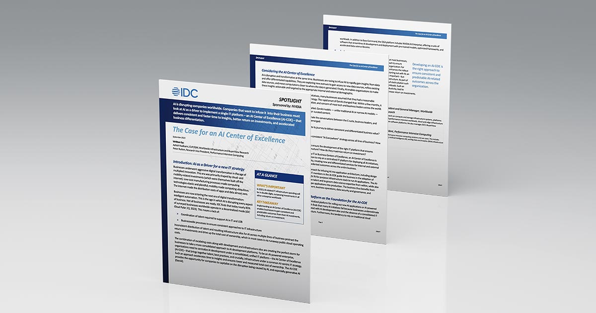 The Case for an AI Center of Excellence | NVIDIA
