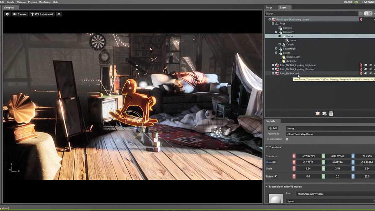 Universal Scene Description USD 3D Framework NVIDIA