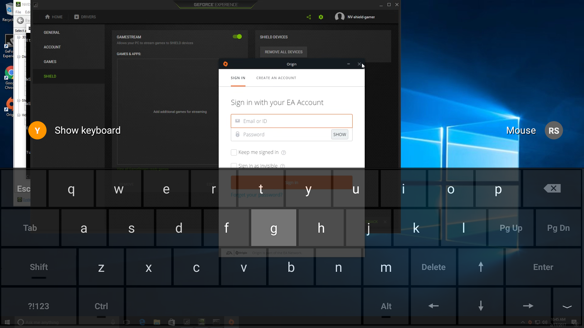 On Screen Controls On Screen Controls