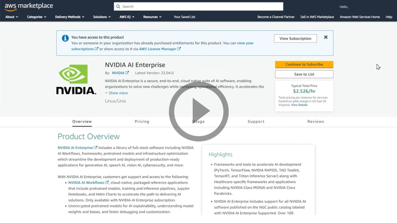 NVIDIA AI Enterprise | 雲端原生軟體平台 | NVIDIA